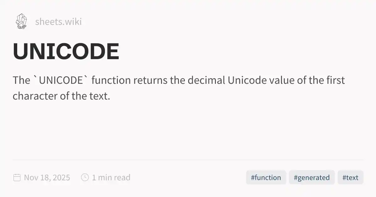 UNICODE